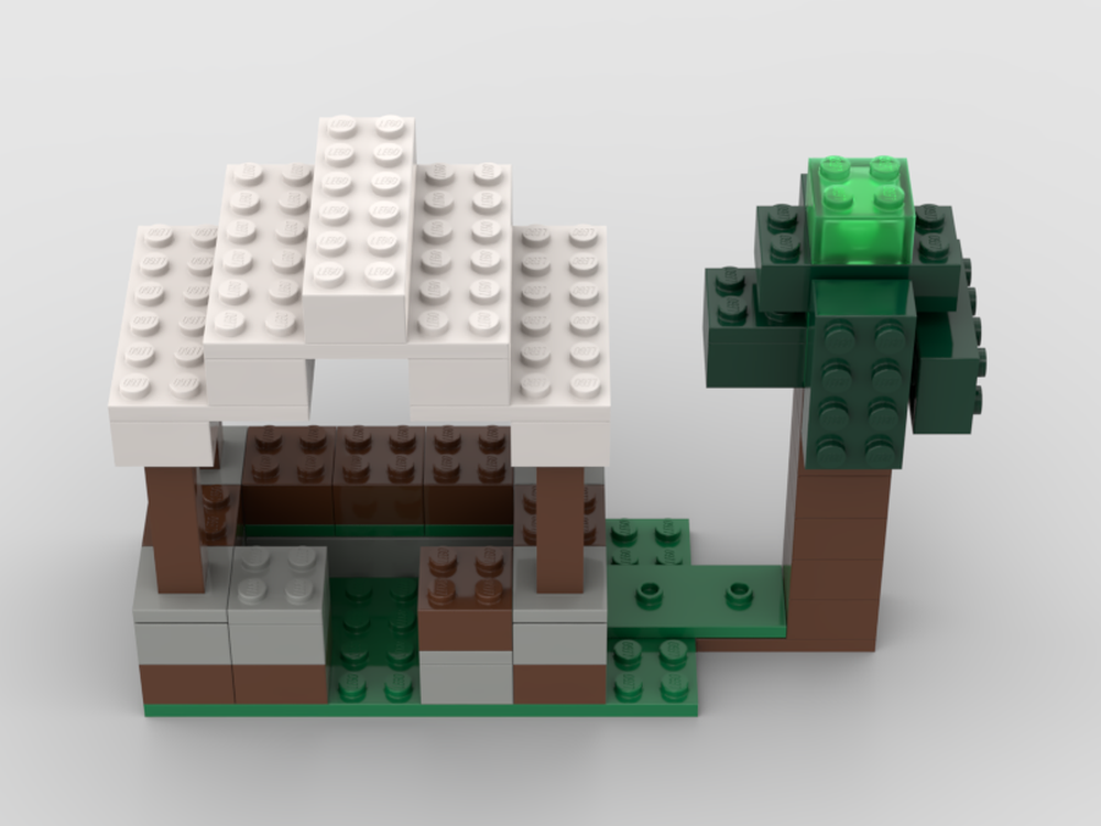 Lego Moc Hut And Tree By Simon20 Rebrickable Build With Lego
