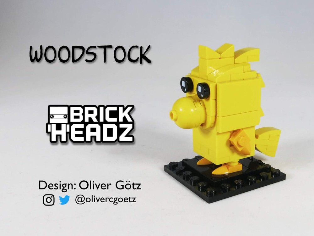 LEGO MOC Peanuts BrickHeadz: Woodstock by olivercgoetz | Rebrickable ...