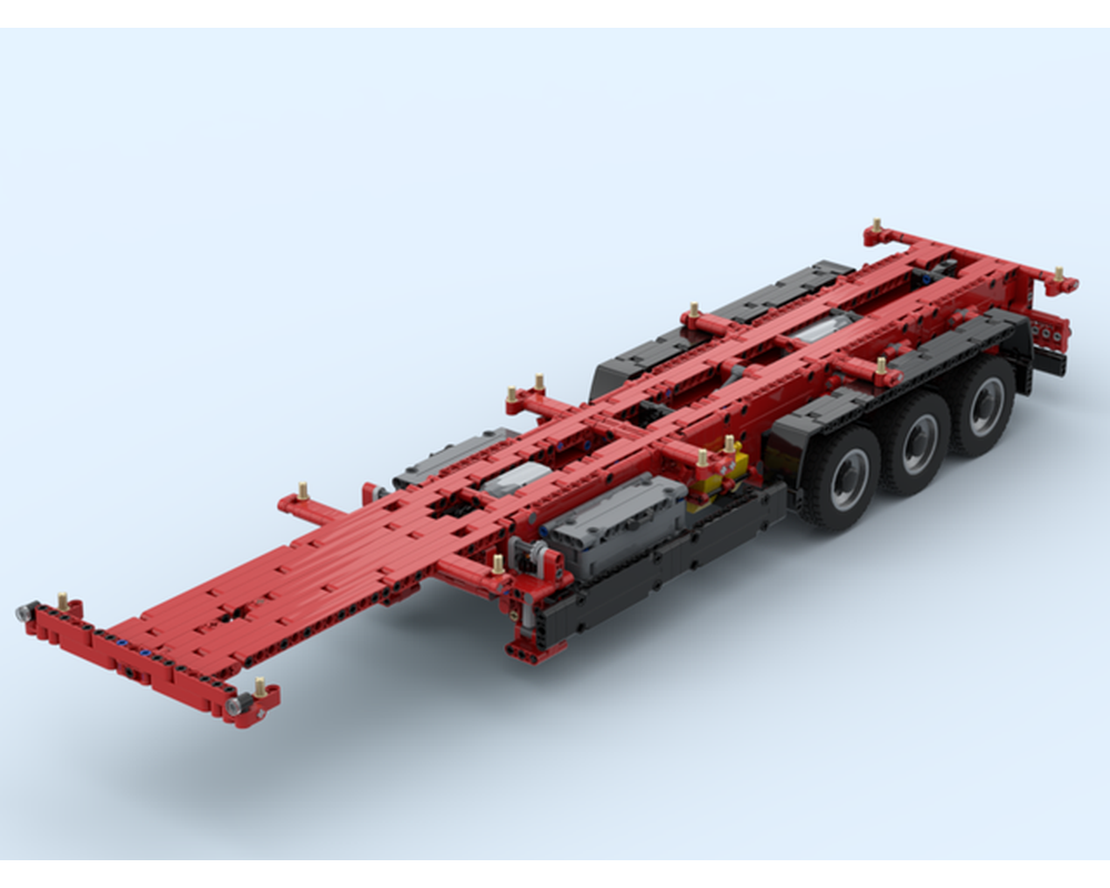 LEGO MOC Overseas Container Trailer (RC) by Huwi | Rebrickable - Build ...