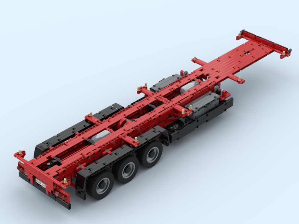 LEGO MOC Overseas Container Trailer (RC) by Huwi | Rebrickable - Build ...