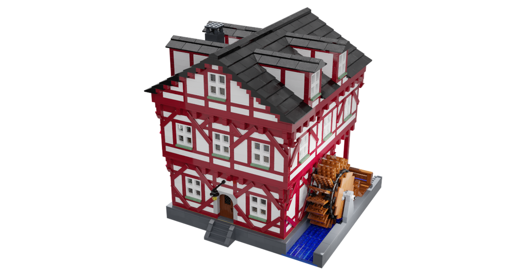 LEGO MOC Timber-framed mill by DrPhil | Rebrickable - Build with LEGO