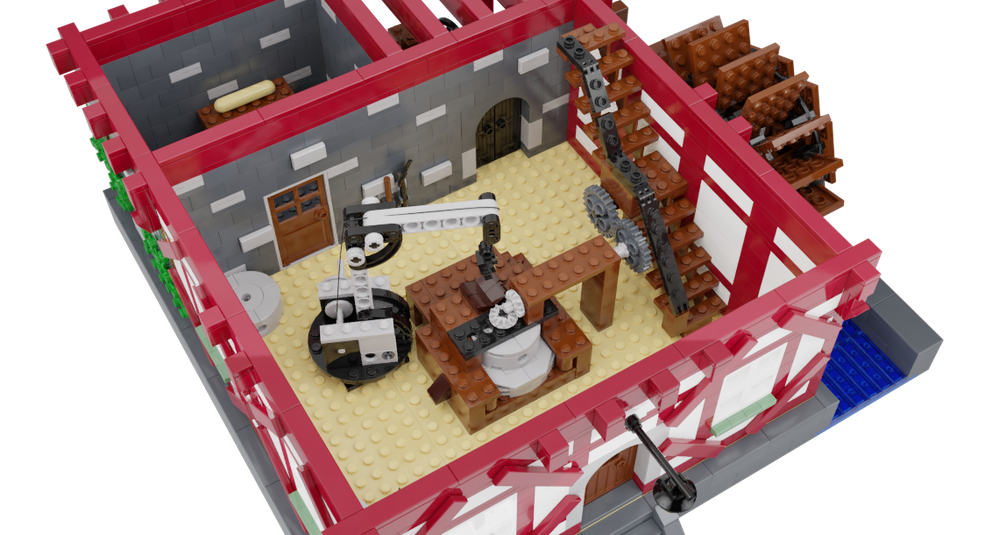 LEGO MOC Timber-framed mill by DrPhil | Rebrickable - Build with LEGO
