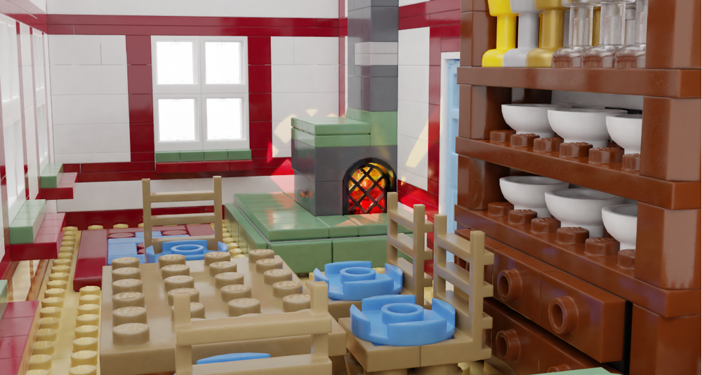 LEGO MOC Timber-framed mill by DrPhil | Rebrickable - Build with LEGO
