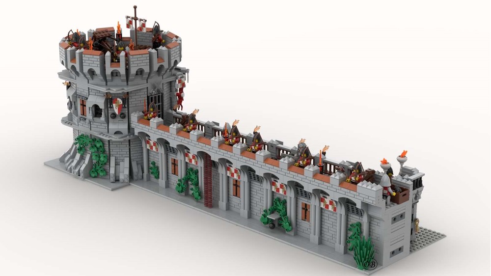 LEGO MOC Castle Wall by LegoBricking | Rebrickable - Build with LEGO