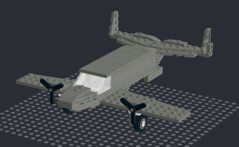 Lego Moc Small Military Plane By Floppysquidyt Rebrickable Build