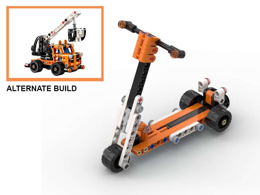 LEGO MOC 42088 Kick Scooter by TheLuckyOne | Rebrickable - Build with LEGO