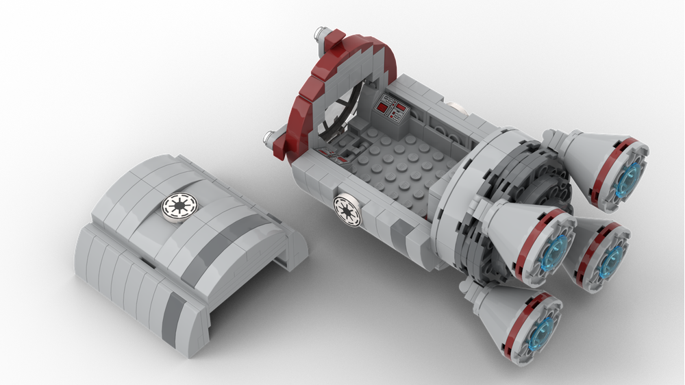 LEGO MOC Republic Escape Pod by RendiliBricks | Rebrickable - Build ...