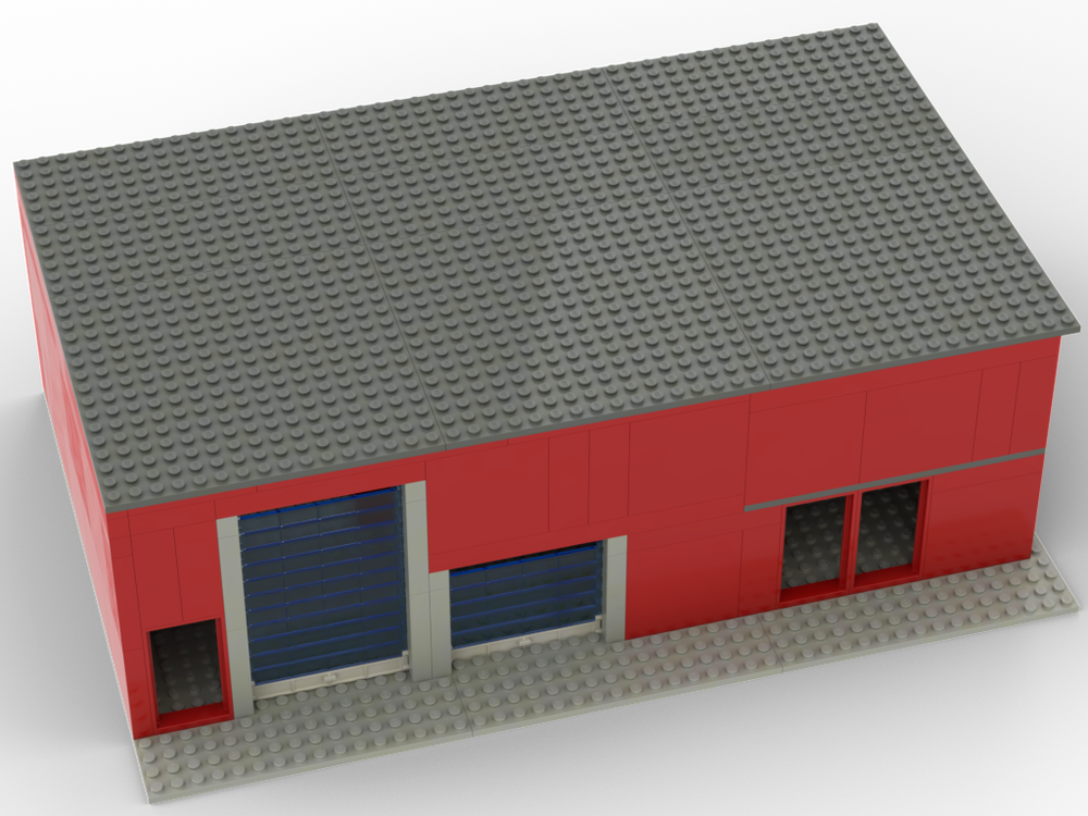 Lego Moc Lego Fire Station By The Alvocado Rebrickable Build With Lego