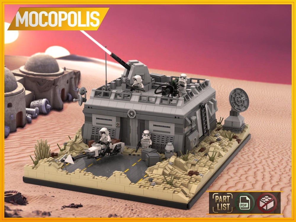 LEGO MOC LEGO MOC SW Base (Outpost) on Tatooine | PDF instructions (NO ...