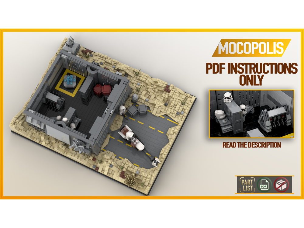 LEGO MOC LEGO MOC SW Base (Outpost) on Tatooine | PDF instructions (NO ...