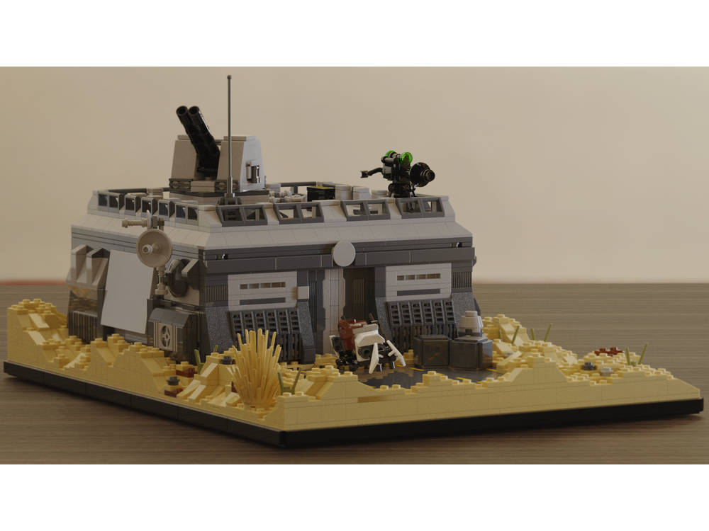 LEGO MOC LEGO MOC SW Base (Outpost) on Tatooine | PDF instructions (NO ...