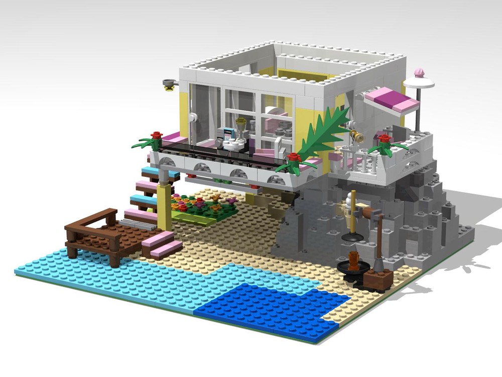 LEGO MOC Beach House by AngiKiki | Rebrickable - Build with LEGO