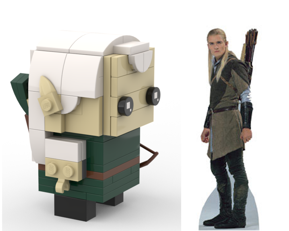 LEGO MOC Legolas Brickheadz by Nicole1 | Rebrickable - Build with LEGO