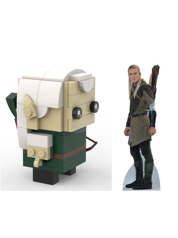 LEGO MOC Legolas Brickheadz by Nicole1 | Rebrickable - Build with LEGO
