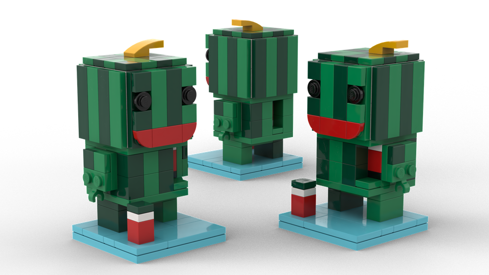LEGO MOC Brickheadz - Watermelon guy by LiuWong | Rebrickable - Build ...