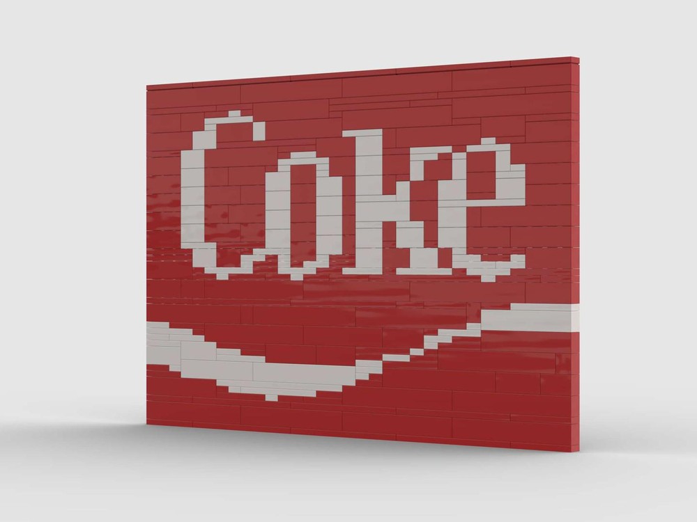 LEGO MOC Coke mosaic R1 by Magdatoys | Rebrickable - Build with LEGO