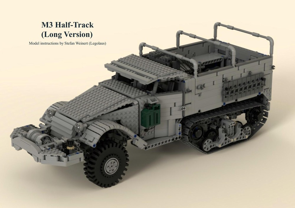 LEGO MOC M3 Half-Track (Long Version) by legolaus | Rebrickable - Build ...
