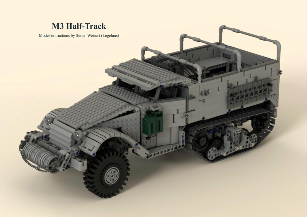 LEGO MOC M3 Half-Track (Long Version) by legolaus | Rebrickable - Build ...