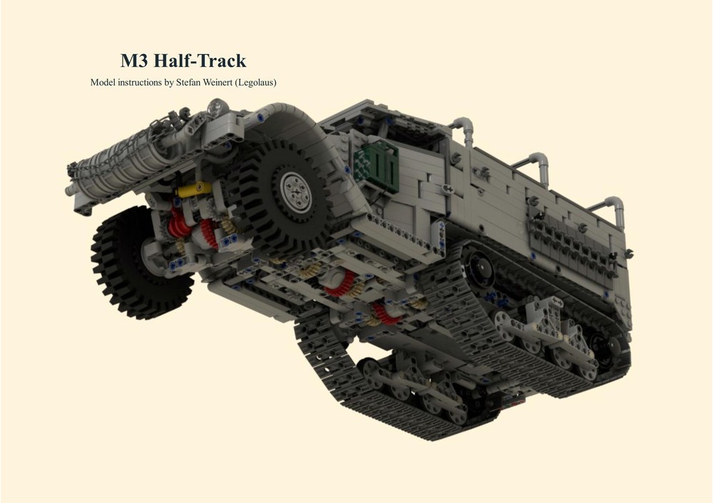 LEGO MOC M3 Half-Track (Long Version) by legolaus | Rebrickable - Build ...