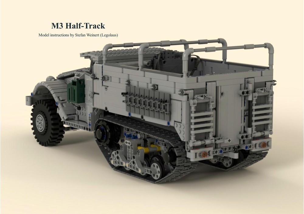 LEGO MOC M3 Half-Track (Long Version) by legolaus | Rebrickable - Build ...