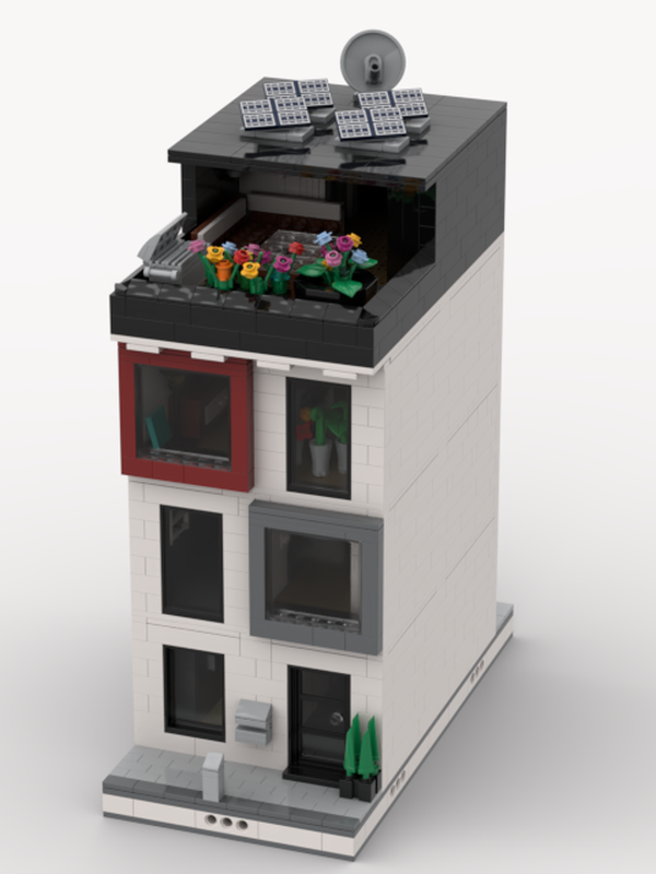 LEGO MOC Modern Modular Building by Chricki | Rebrickable - Build with LEGO