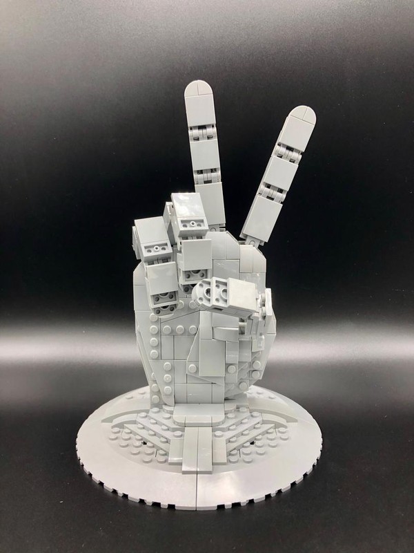 LEGO MOC Live-Size Human Hand by Hackules | Rebrickable - Build with LEGO