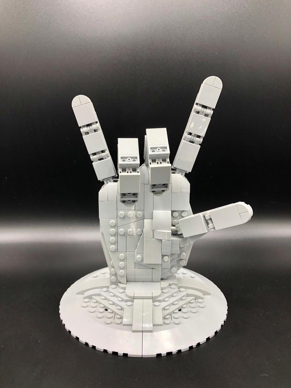 LEGO MOC Live-Size Human Hand by Hackules | Rebrickable - Build with LEGO
