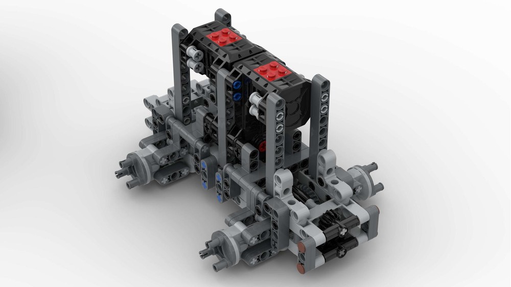 LEGO MOC Driven Twin Rear Axle (Double Buggy Motor) by JLSTechnic ...