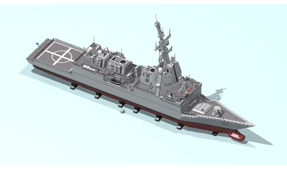 LEGO MOC AWD Air Warfare Destroyer Naval Vessel by HRU Bricks ...
