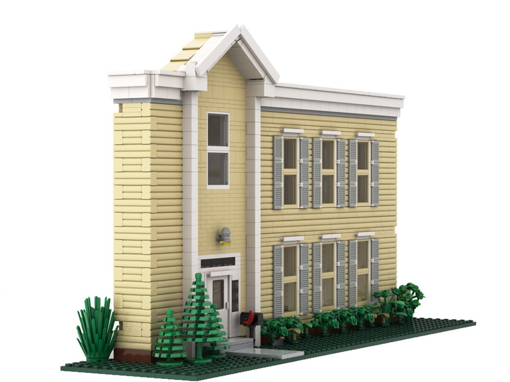 LEGO MOC Skinny House by Thomus_Bean | Rebrickable - Build with LEGO