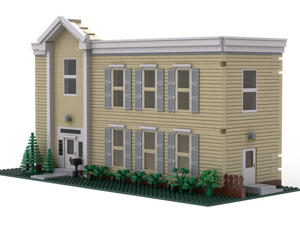 LEGO MOC Skinny House by Thomus_Bean | Rebrickable - Build with LEGO