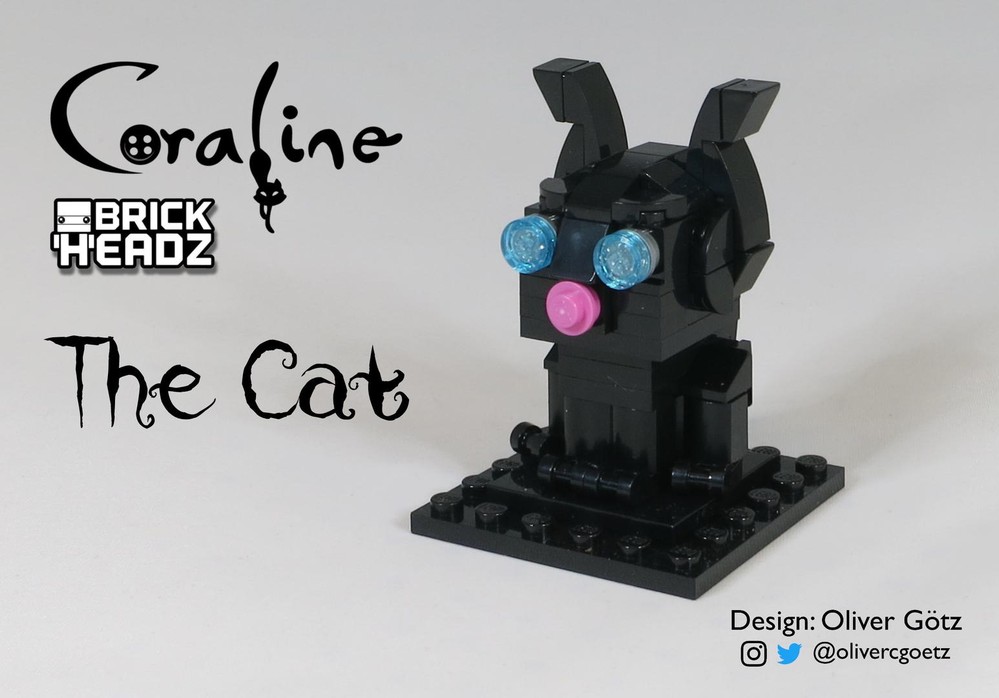 LEGO MOC Coraline BrickHeadz: The Cat by olivercgoetz | Rebrickable ...