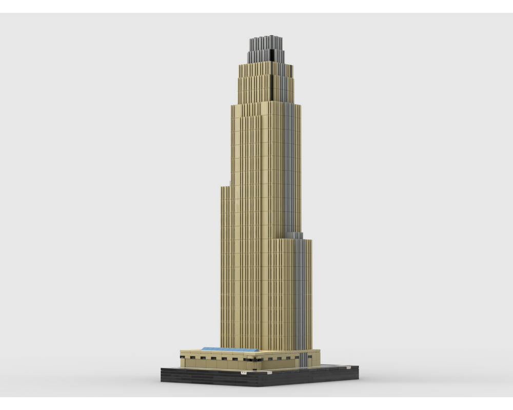 LEGO MOC Wells Fargo Center Minn VER 2 at 1/650th Scale by ...