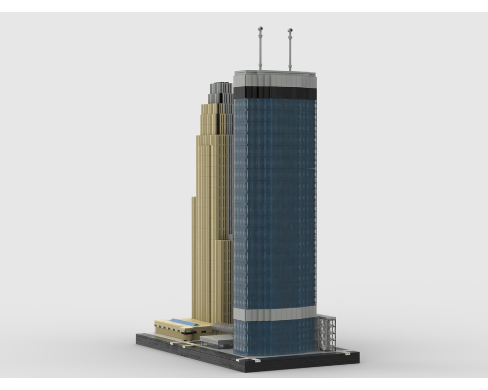 LEGO MOC IDS Center and Wells Fargo Center at 1/650th Scale by ...