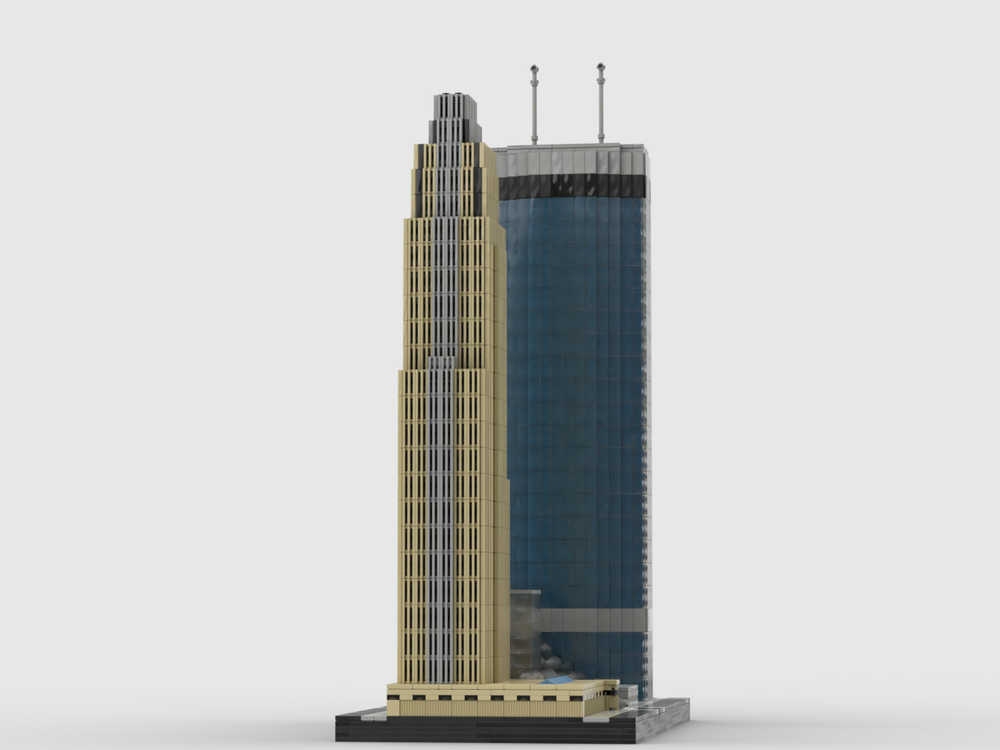 LEGO MOC IDS Center and Wells Fargo Center at 1/650th Scale by ...