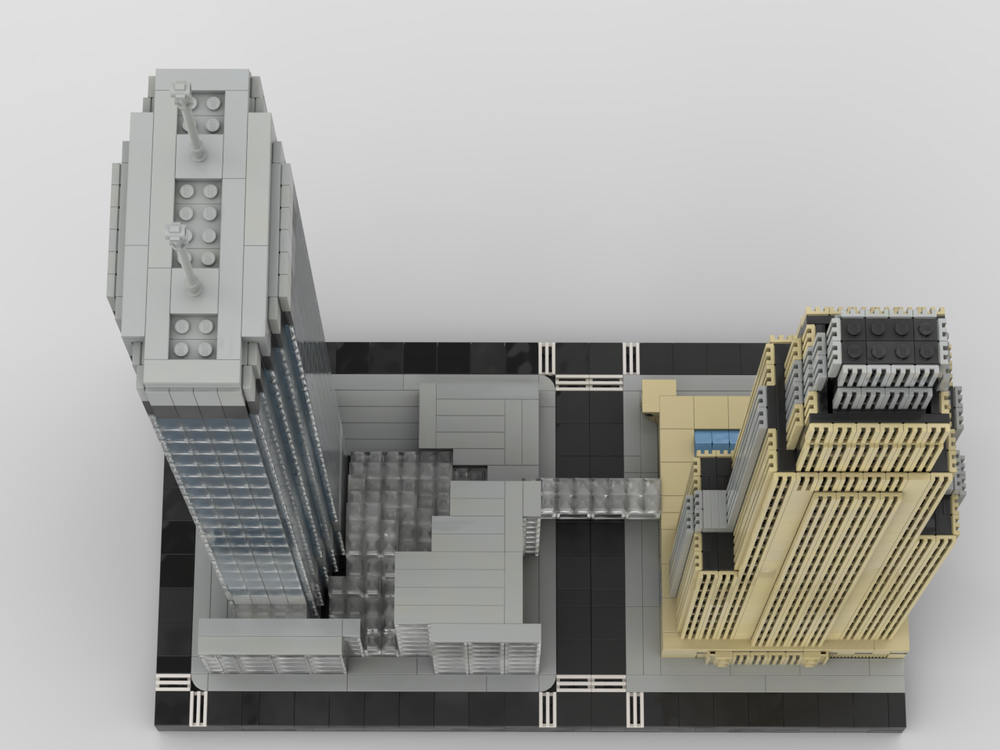 LEGO MOC IDS Center and Wells Fargo Center at 1/650th Scale by ...
