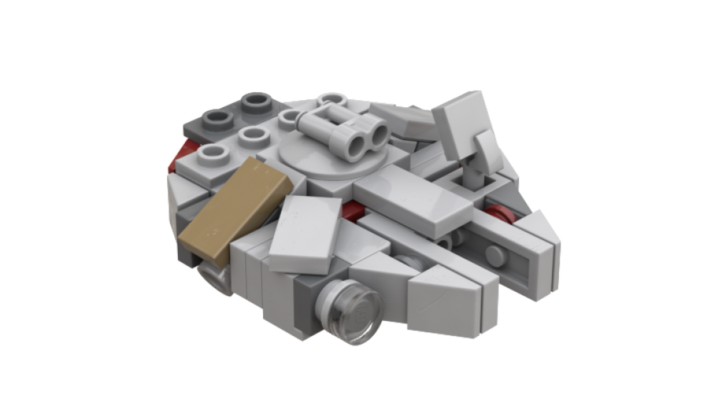 LEGO MOC Microscale Millennium-Falcon by PaulvilleMOCs | Rebrickable ...