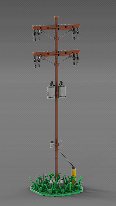 LEGO MOC Utility Pole by MasterBuilderKTC | Rebrickable - Build with LEGO
