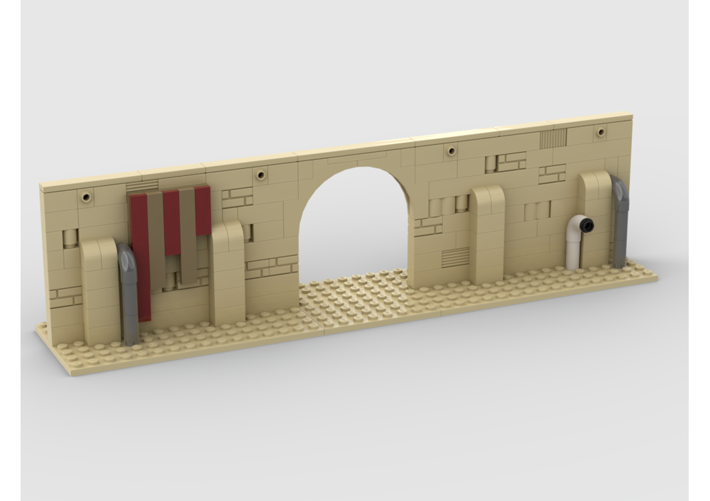 LEGO MOC Tatooine Wall and Corridor; TAT03 by azzer86 | Rebrickable ...