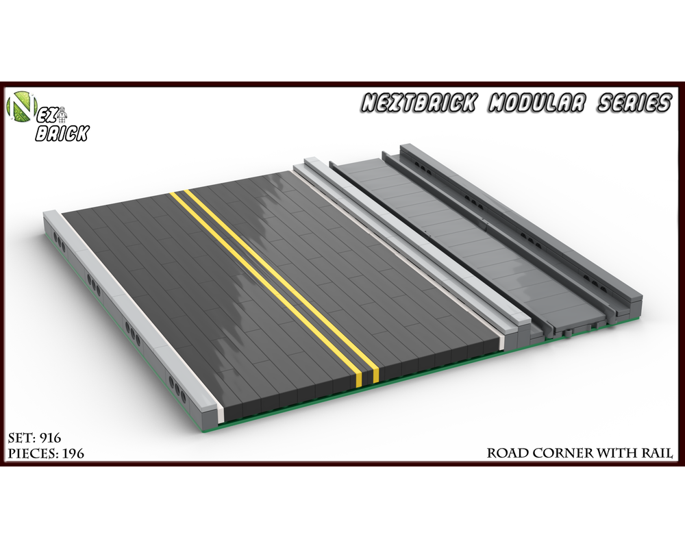 LEGO MOC NEXTBrick System Road with Rail by CyberLogic | Rebrickable ...