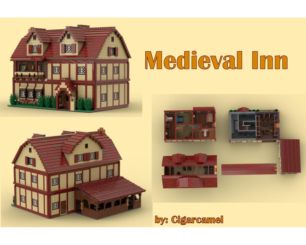 LEGO MOC Medieval Inn by cigarcamel | Rebrickable - Build with LEGO