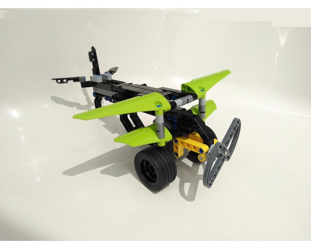 LEGO MOC 42103 Pullback Biplane by Inter86 | Rebrickable - Build with LEGO