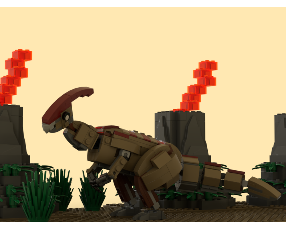 LEGO MOC Parasaurolophus by legOtaku | Rebrickable - Build with LEGO