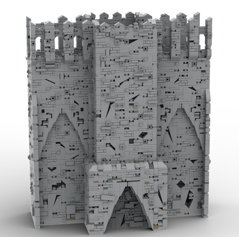 LEGO MOC Castle Wall by Wiktor Radomski | Rebrickable - Build with LEGO