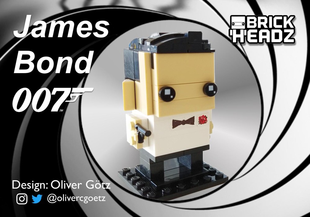 LEGO MOC James Bond 007 BrickHeadz by olivercgoetz | Rebrickable ...