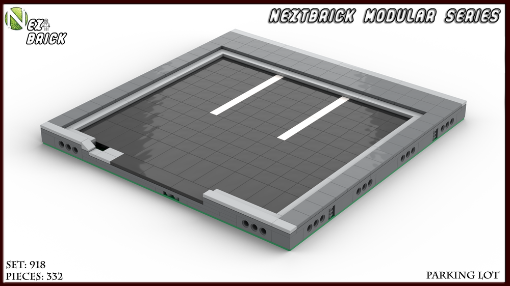 LEGO MOC NEXTBrick System Parking Lot by CyberLogic | Rebrickable ...