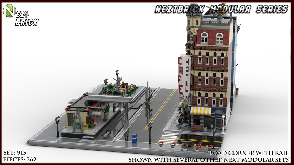 LEGO MOC NEXTBrick System Parking Lot by CyberLogic | Rebrickable ...