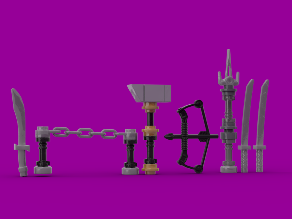 LEGO MOC Ninjago moto Show Accurate Weapons by Zeah | Rebrickable ...