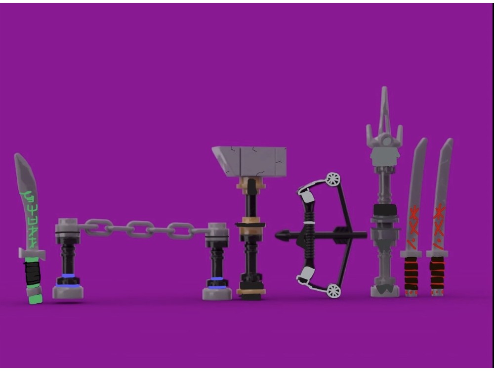 LEGO MOC Ninjago moto Show Accurate Weapons by Zeah | Rebrickable ...