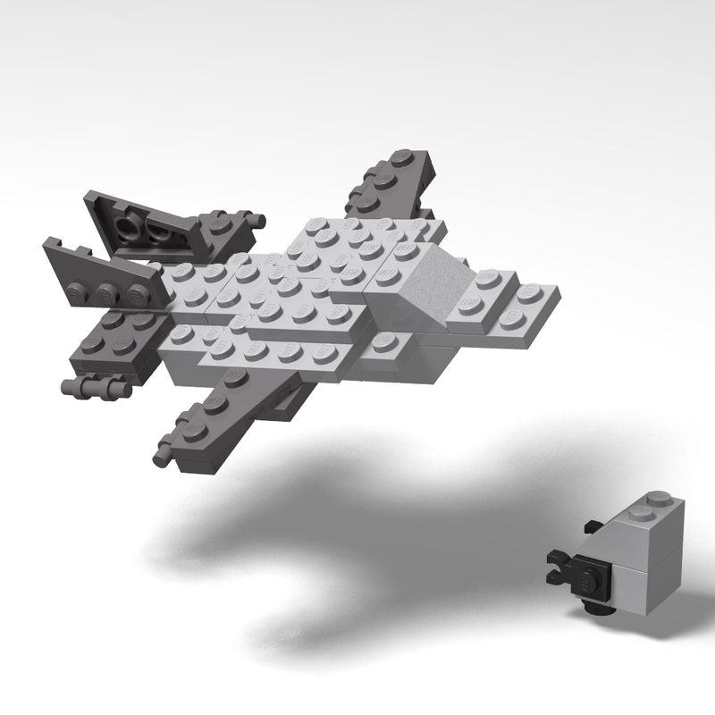 LEGO MOC Fighter Jet by LegoBuilder98 | Rebrickable - Build with LEGO